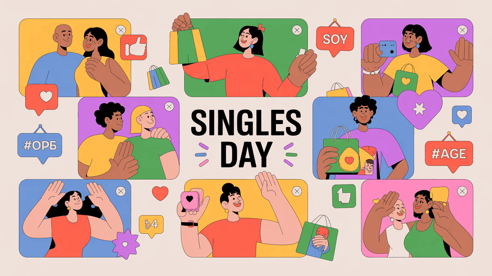 Singles’ Day Ads & Graphics | AI Bulk Image Generation for Sales Campaigns
